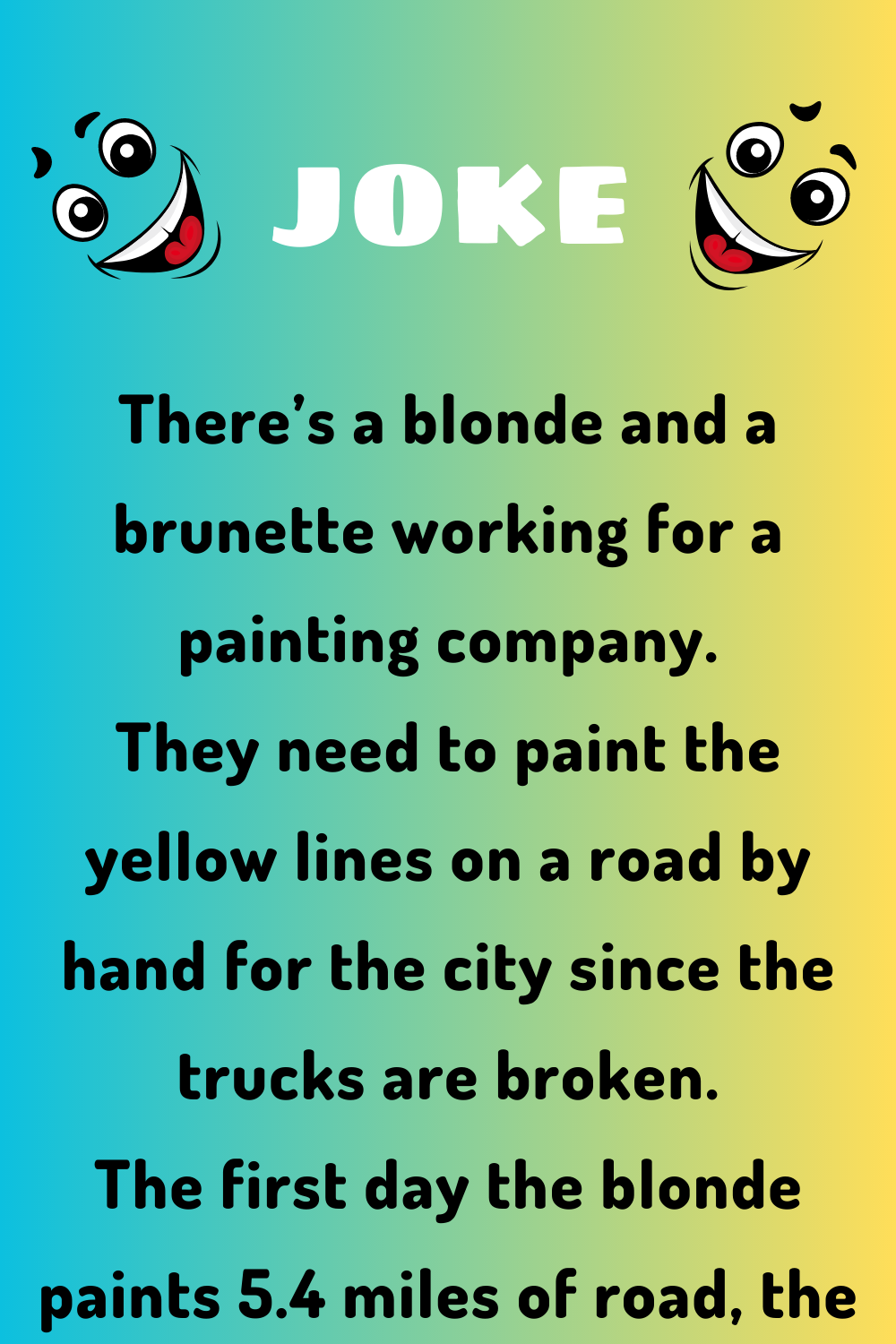 Painting The Yellow Lines Joke Book
