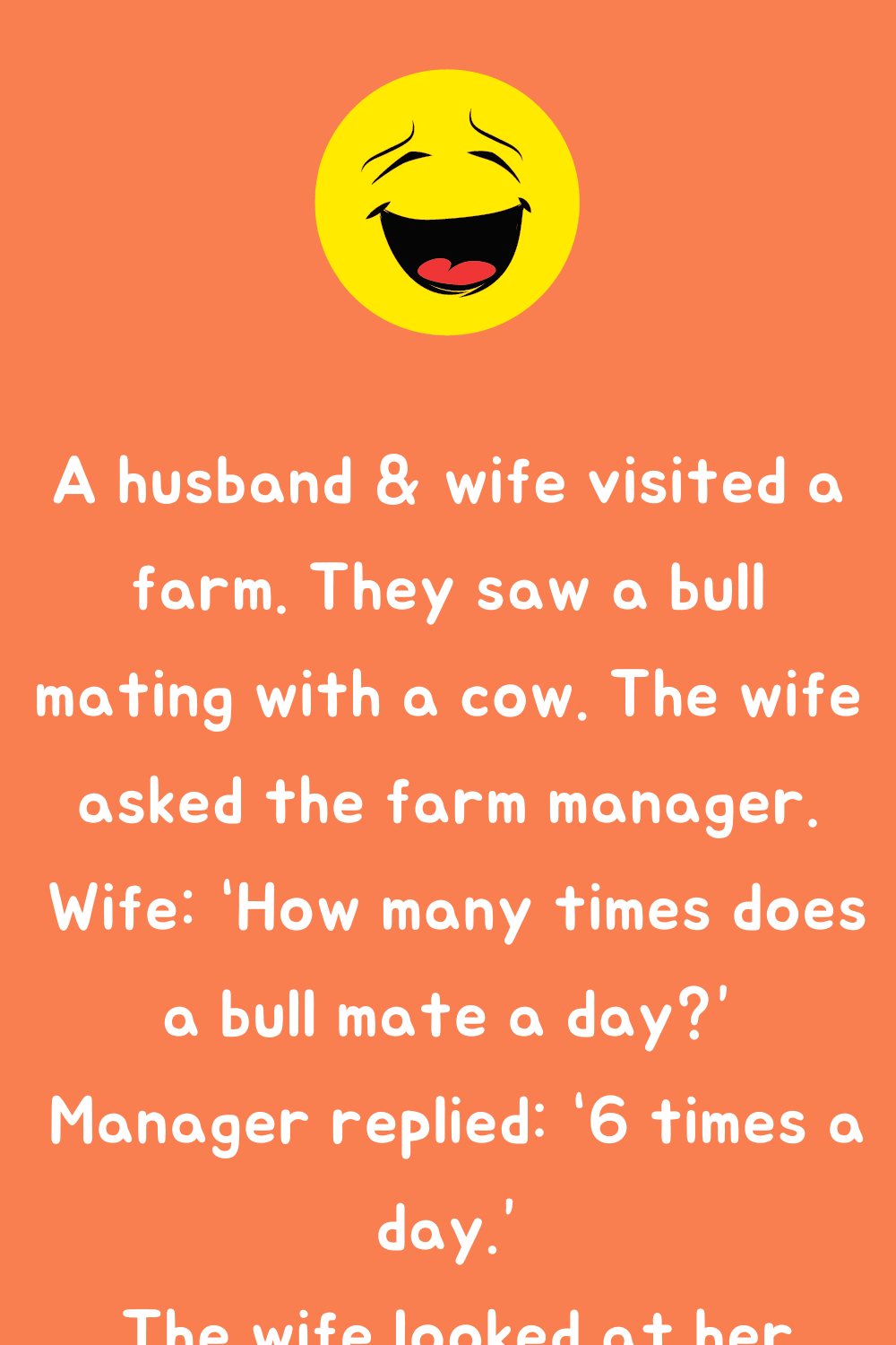 A Husband Wife Visited A Farm Joke Book