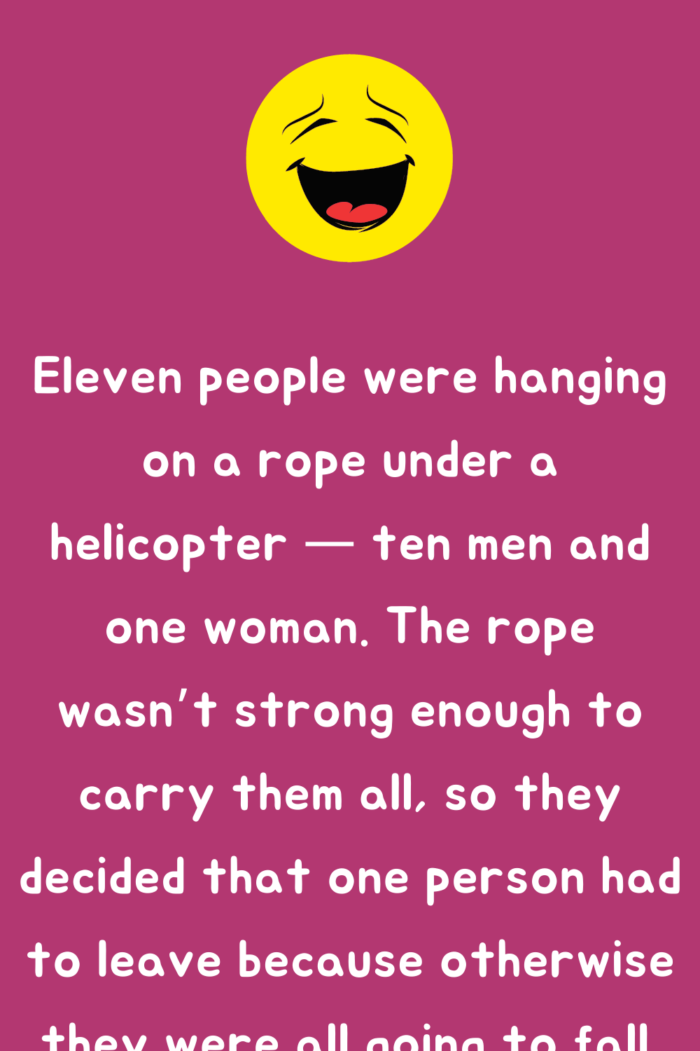 Eleven people were hanging... - Joke Book