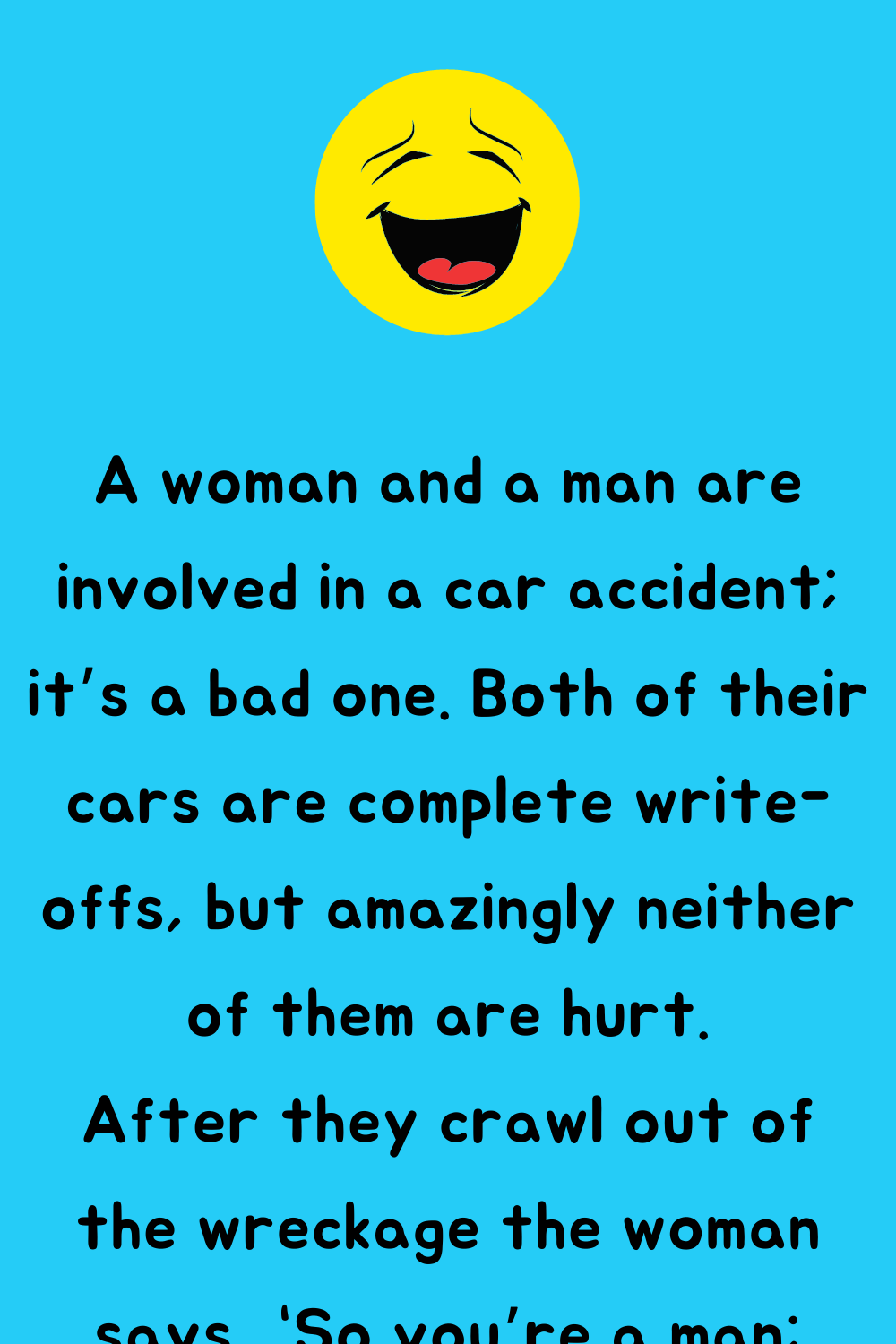 A woman and a man... - Joke Book