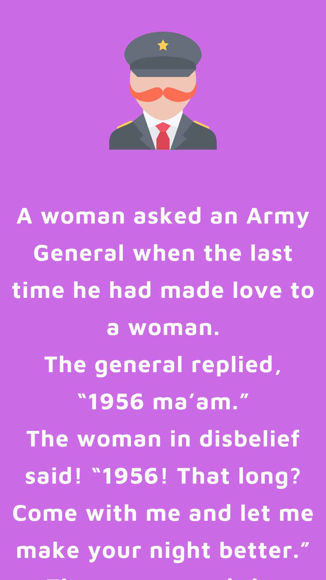 The Army General & The Woman - Joke Book