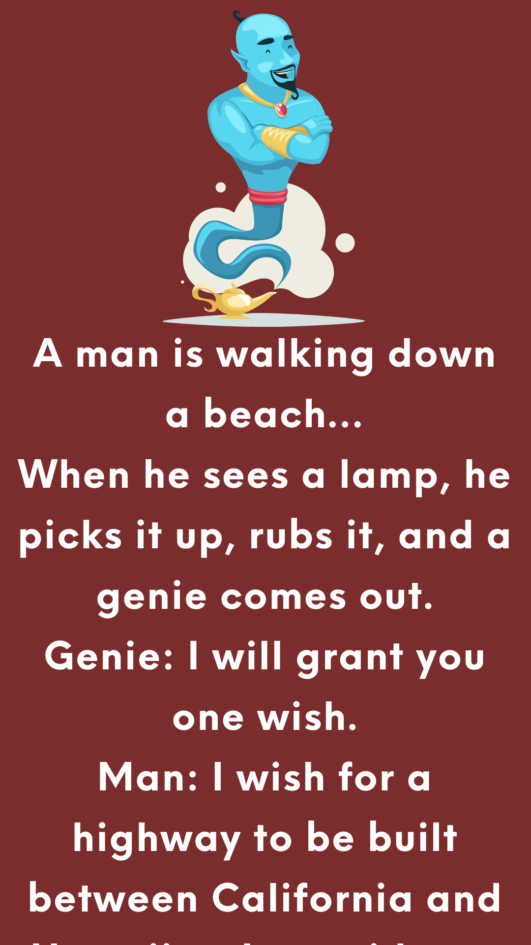 I Will Grant You One Wish - Joke Book