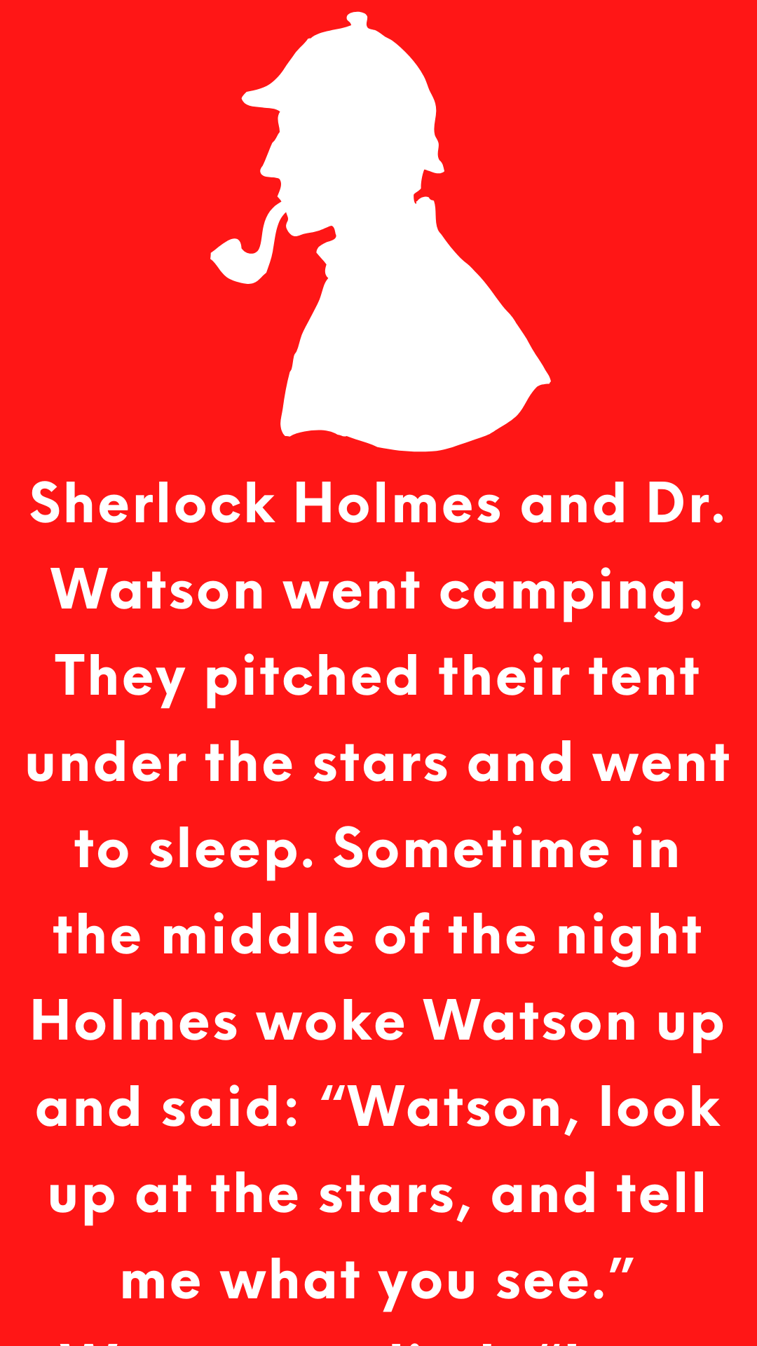 Dr. Watson, Look Up! - Joke Book