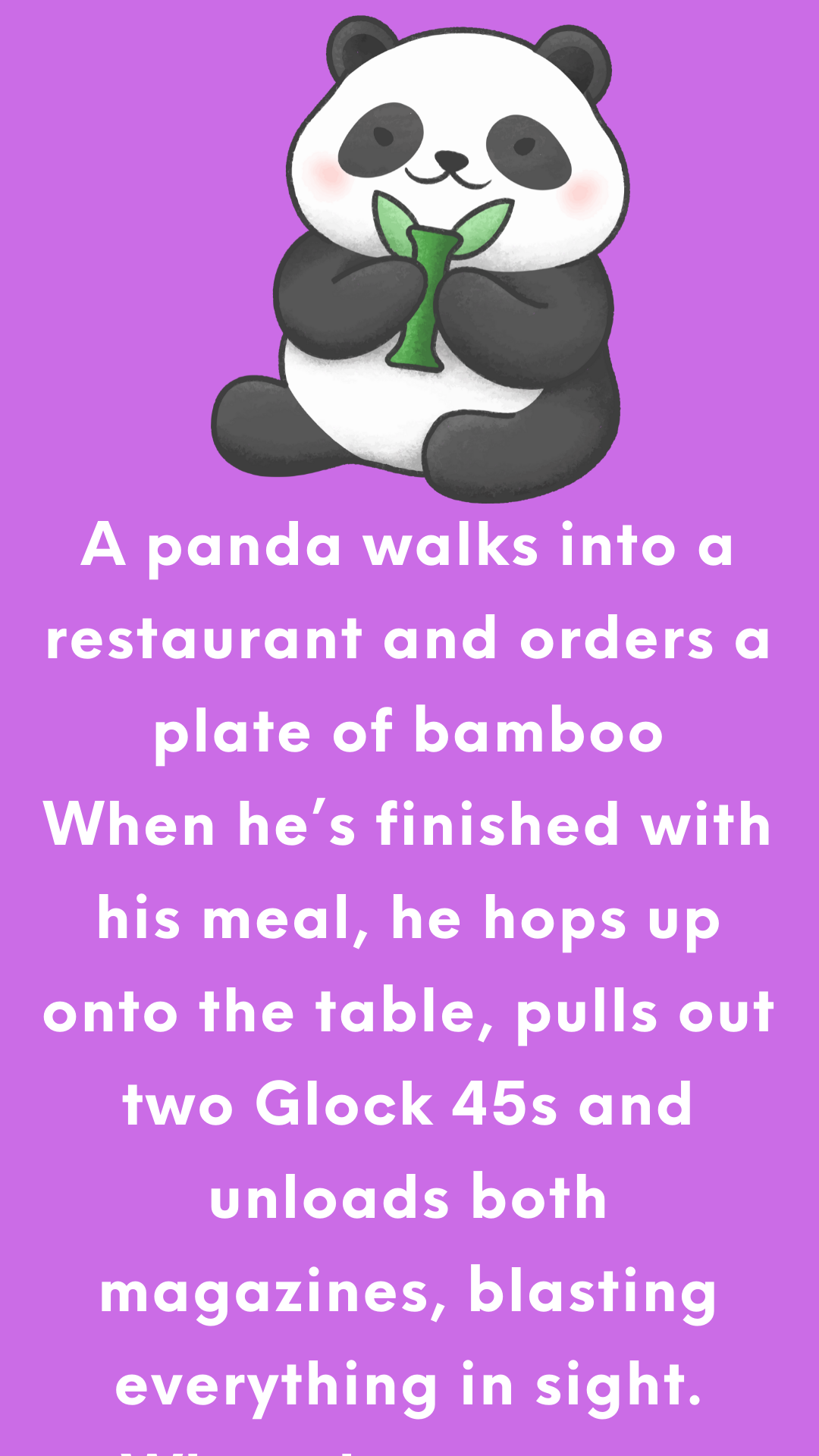 I Am A Panda - Joke Book