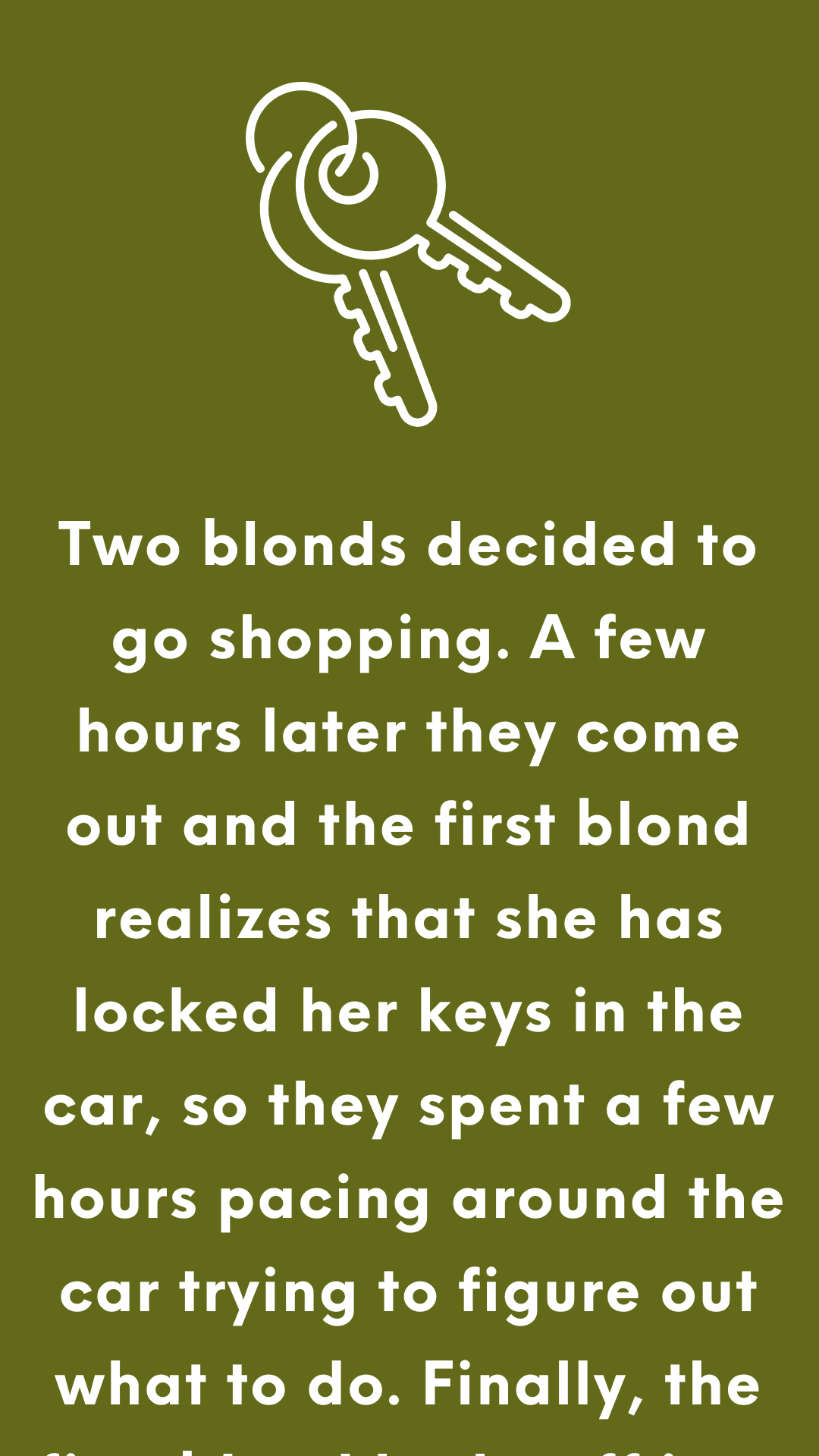 We Gotta Find The Keys - Joke Book