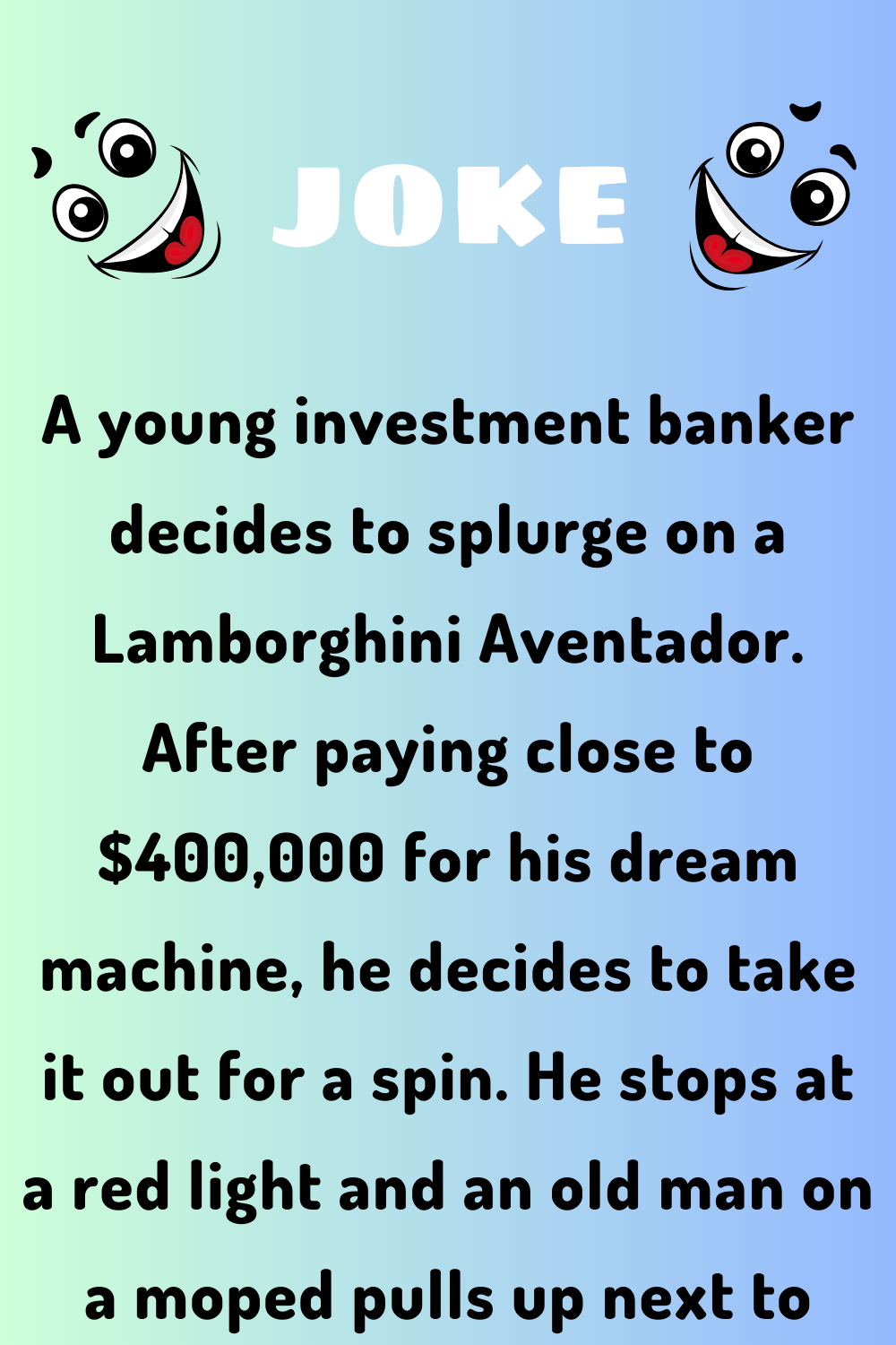 $400,000 Lamborghini - Joke Book